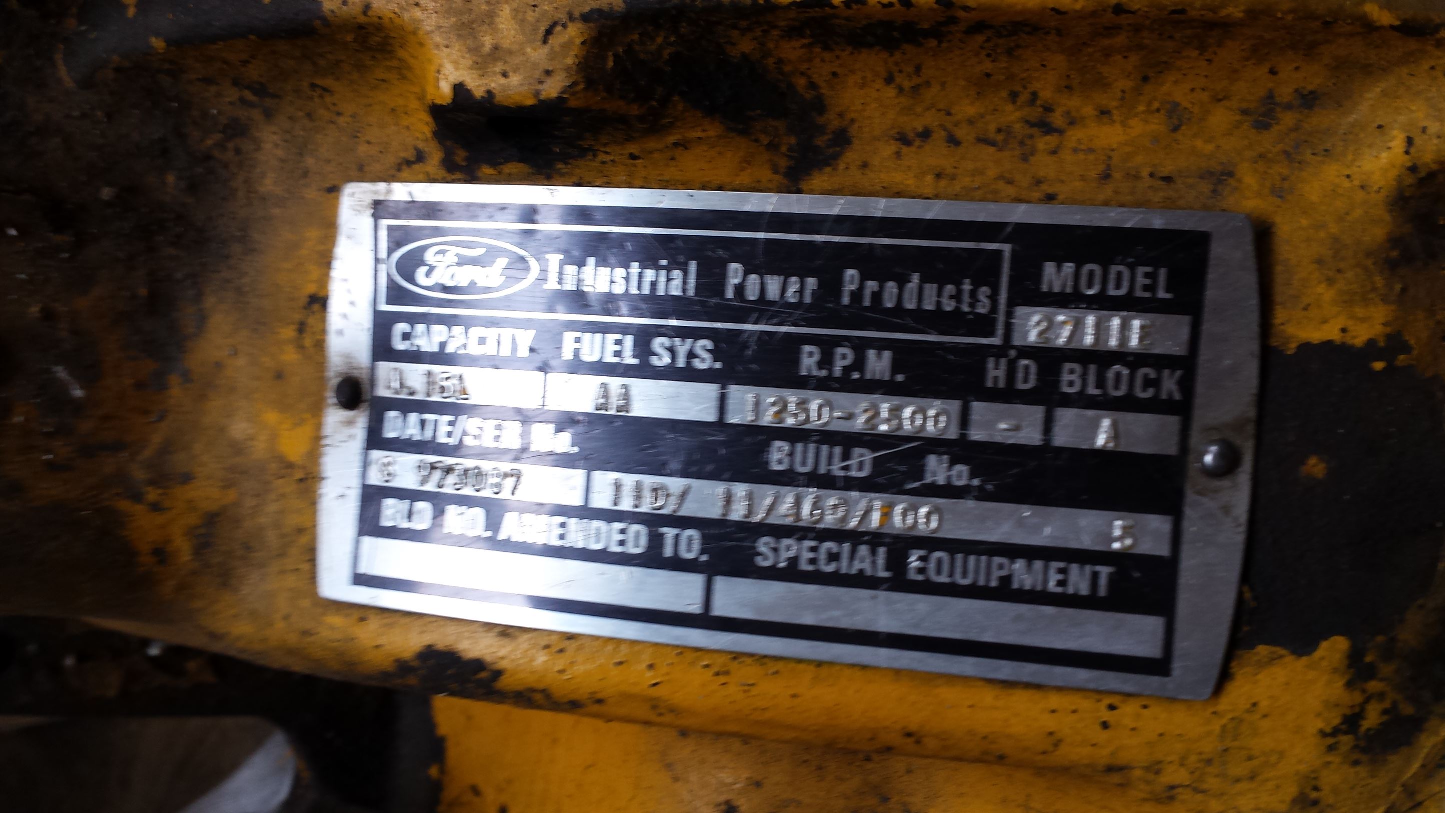 Motor Ford diesel 4 cilindri Tip 2711E ⋆ Matadotti SRL